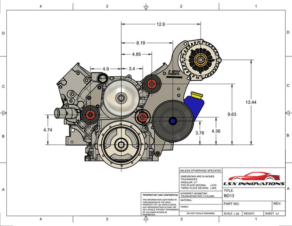 LSA 6 Rib Accessory Drive For Truck Belt Spacing – LSXInnovations